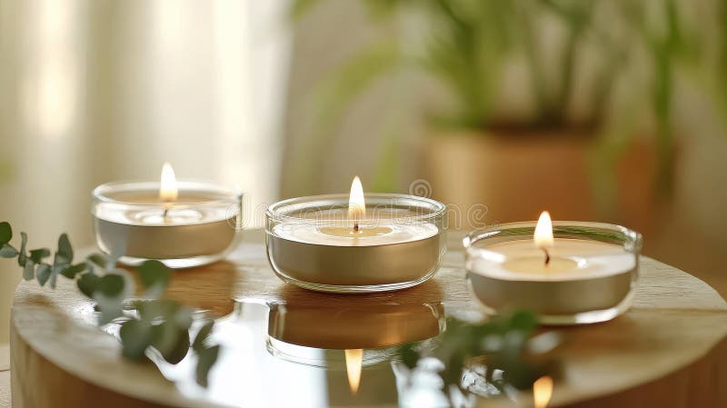 Candlelight Serenity: Soft Flames and Subtle Reflections for Relaxing ...