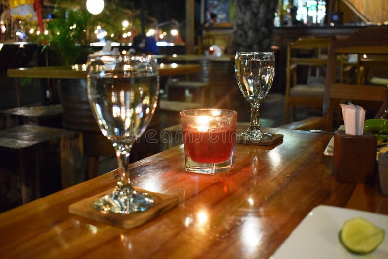 Candlelight table in Bali stock photo. Image of candlelight - 276941462