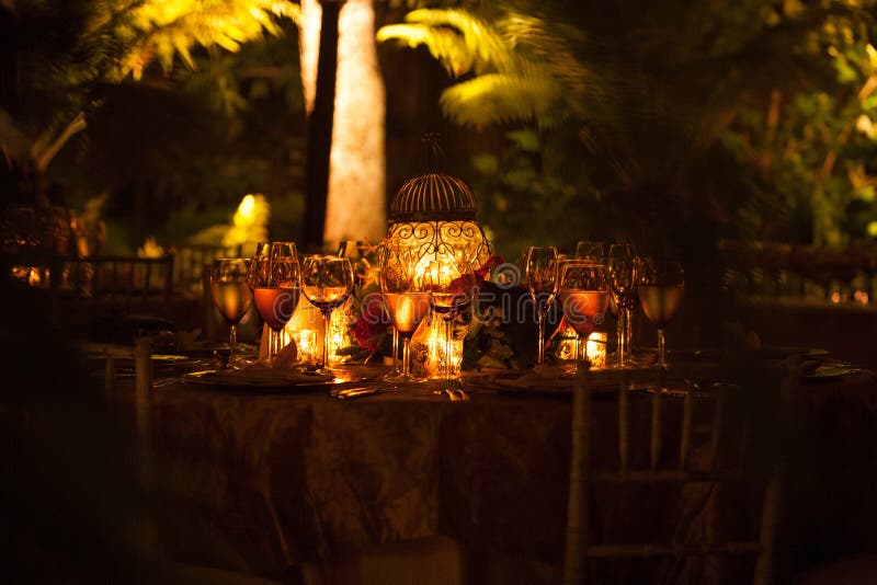 Candlelit Dinner stock image. Image of event, lowlight - 85128219
