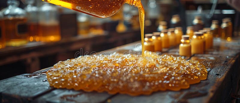 Candlemaker pouring wax stock image. Image of workmanship - 312225515