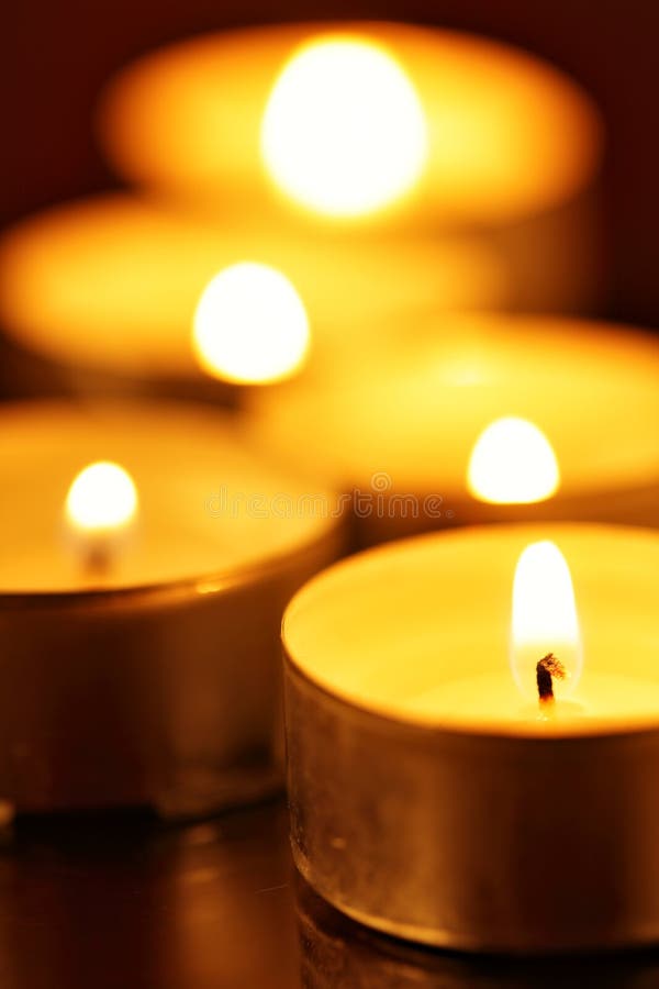 Candles. stock photo. Image of fire, colored, comforting - 49385542