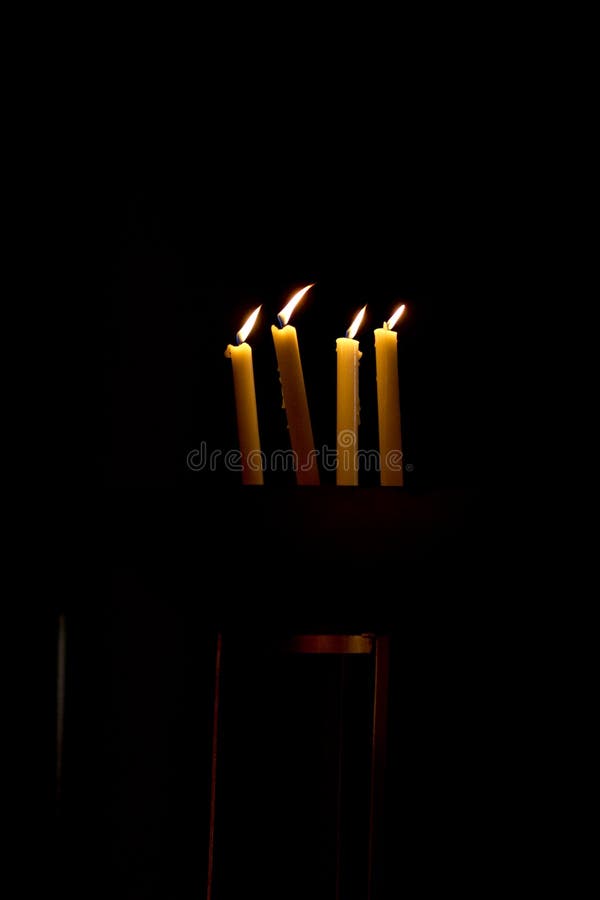 Candles stock photo. Image of relaxation, elegance, black - 94367532