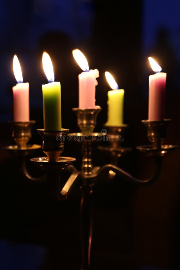 Candles stock image. Image of chandelier, black, five - 30635661