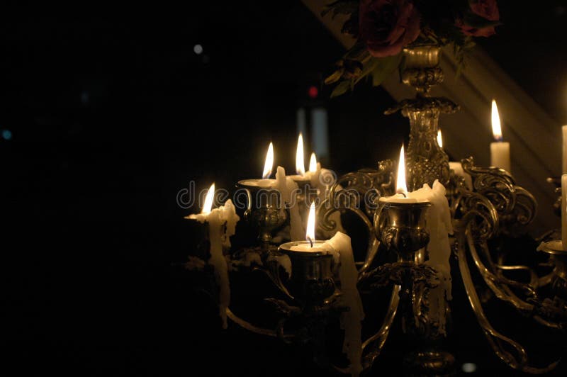 Candles stock photo. Image of shining, candle, burn, chandelier - 44853586