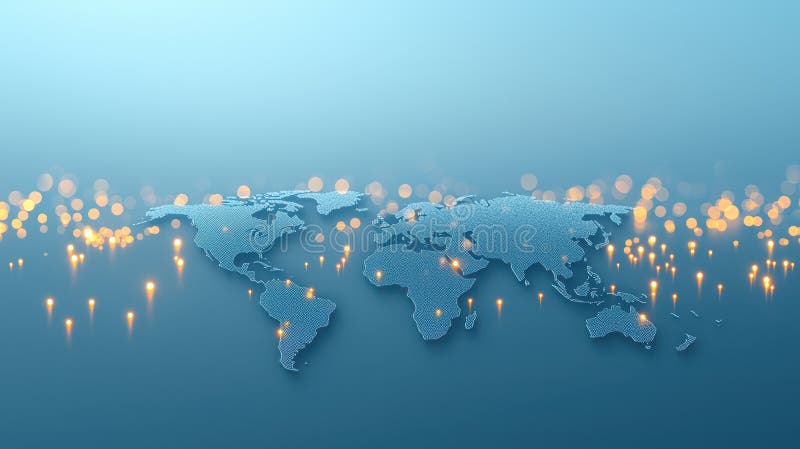 Candles Illuminating the World Map, Symbol of Global Unity, Hope, and ...