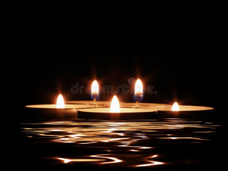 Candlelight and reflection stock photo. Image of feel - 17618808