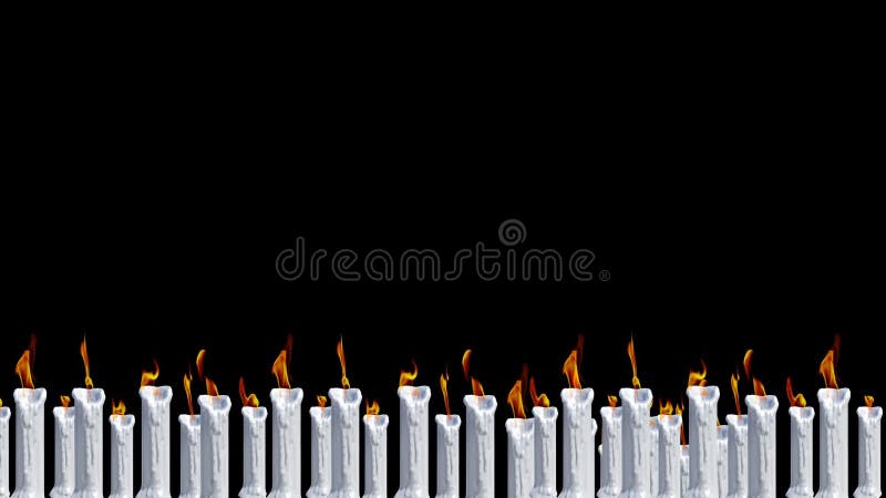 Candles Light Background Loop Animation Stock Video - Video of night ...