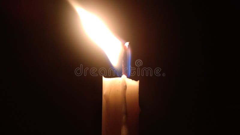 Candles that Light Up Around Stock Image - Image of candles, orange ...
