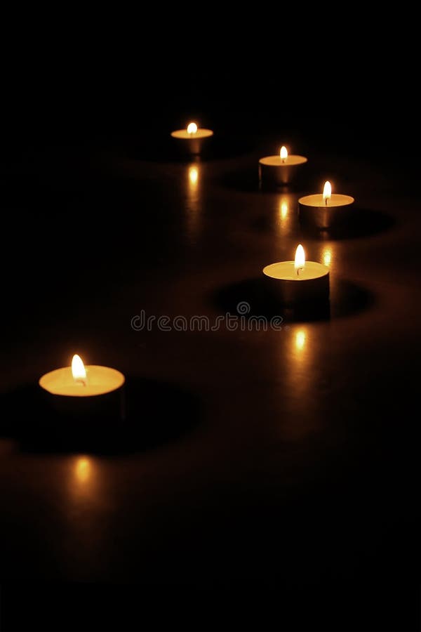 Candles at Night stock image. Image of night, dark, light - 7515965