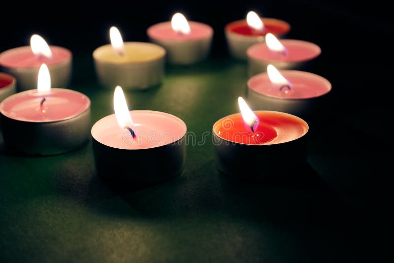 Candles stock image. Image of cute, darkness, hope, gentle - 36566605