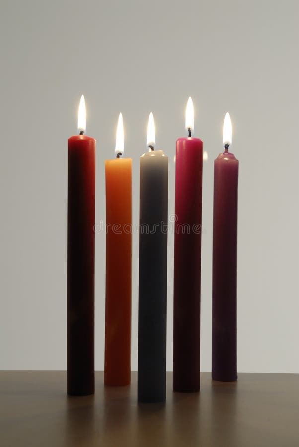 Candles stock image. Image of violet, colors, relaxation - 40577451