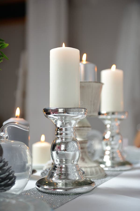 Candles on a stand stock image. Image of beautifully - 89953783