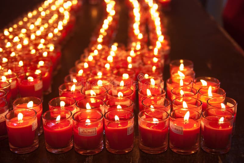 Candles at temple stock photo. Image of pilgrimage, eastern - 28319314