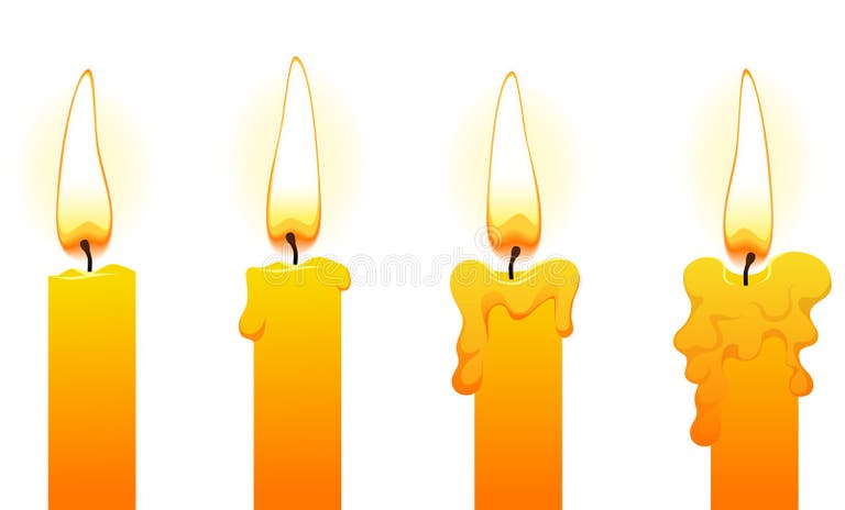 Four Candles White Background Stock Illustrations – 1,579 Four Candles ...
