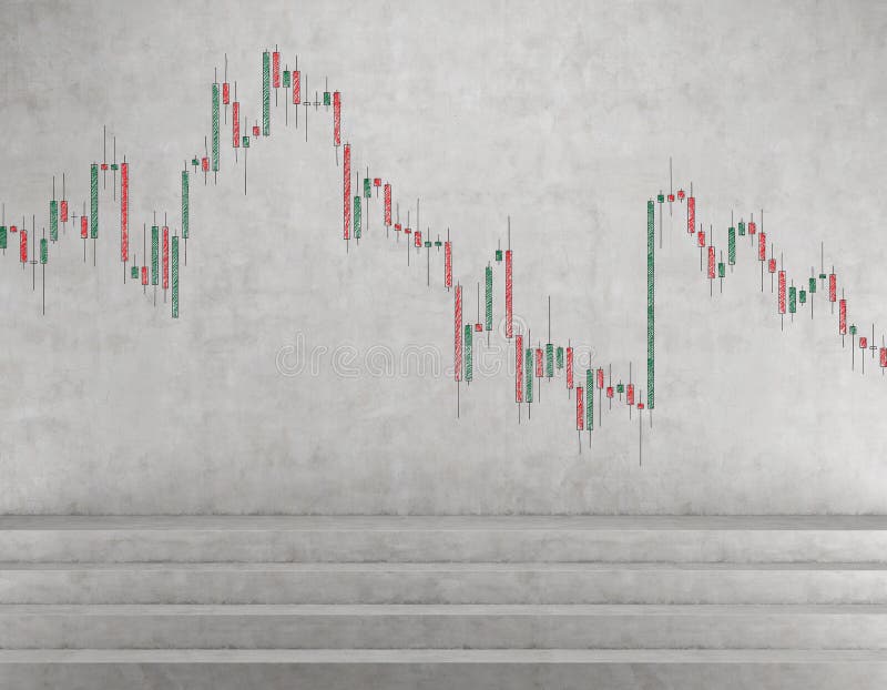 Candlestick chart stock photo. Image of moving, improvement - 48048630
