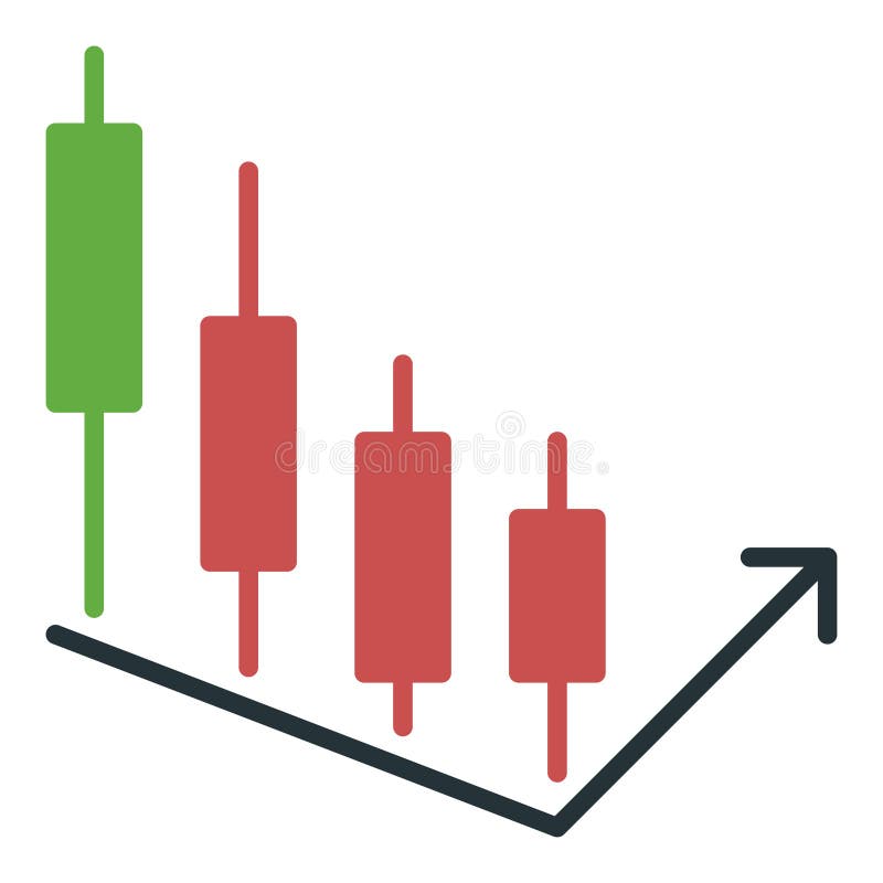 Candlestick Chart Element Vector Margin Trading Icon or Sign Stock ...