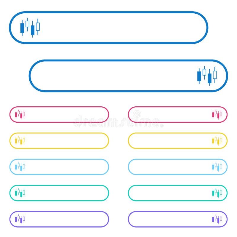 Candlestick Chart Icons in Rounded Color Menu Buttons Stock Vector ... Candlestick Chart Icons in Rounded Color Menu Buttons Stock Vector ...