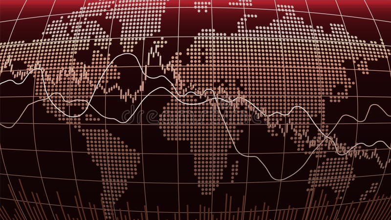 Stock Market Chart. Financial Falling Line Graph Stock Vector ...