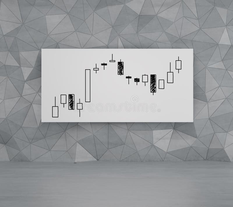 Candlestick chart stock illustration. Illustration of material - 48048650