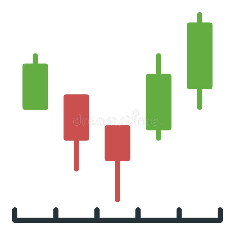 Candlestick Chart Vector Crypto Trading and Price Action Icon or Symbol ...