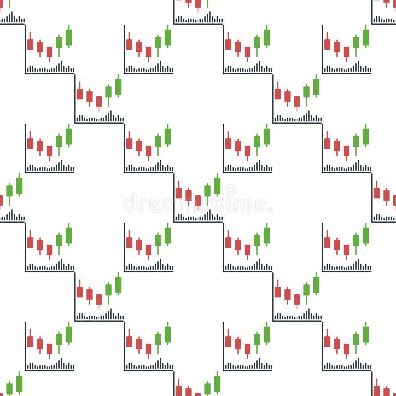 Candlestick Chart Vector Professional Financial Trading Seamless ...