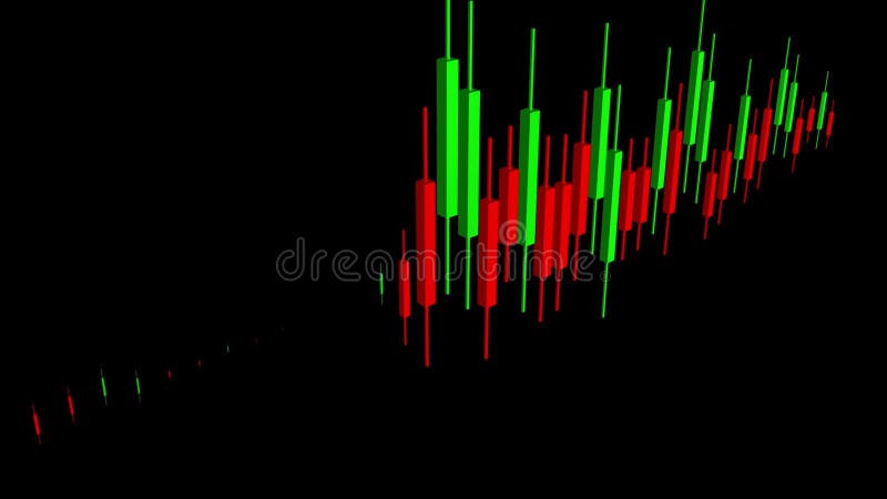Candlestick. 3D Animated Chart of Stock Exchange Trading Stock Footage ...