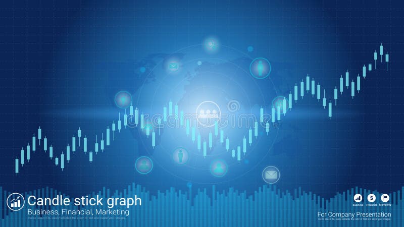 Candlestick and Financial Graph Charts, Infographic Presentations ...