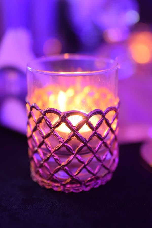 Candlestick Gives Light. Luxury Decorative Candlestick Stock Image ...