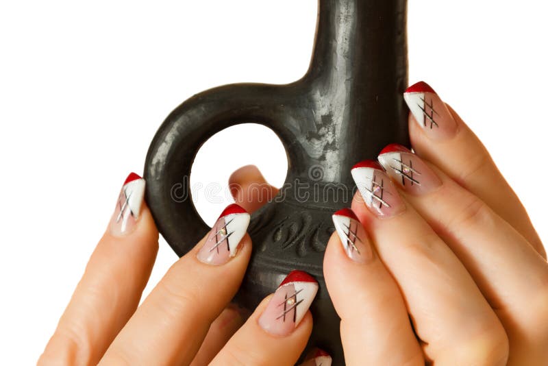 Candlestick in hands stock photo. Image of black, white - 84896742