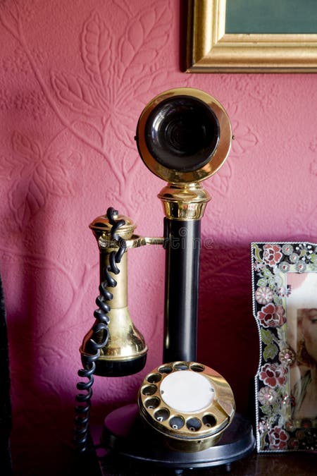 Candlestick Phone stock image. Image of black, telecommunication - 11034557