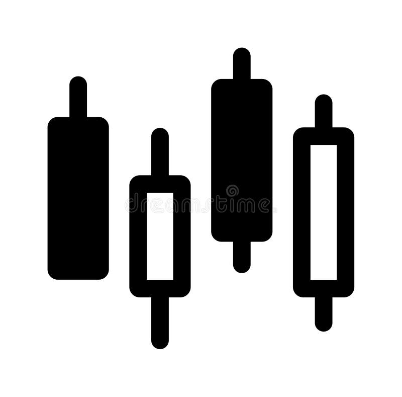 Candlestick ( Stock Market ) Icon Illustration Stock Vector ...