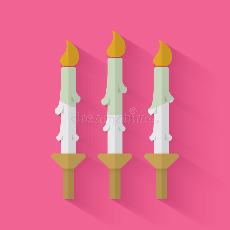 Candlestick. Vector Illustration Decorative Design Stock Vector ...