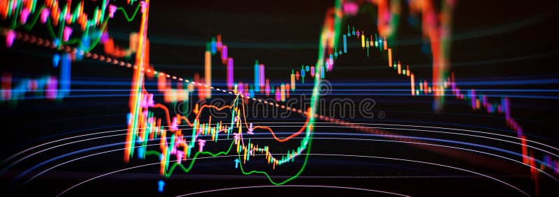Candlesticks Going Up Indicating Crypto Rising in Value. Graphical ...