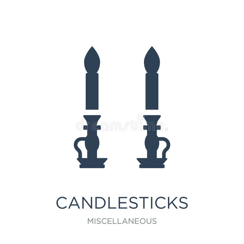 Candlesticks Icon on White Background. Simple Element Illustration from ...