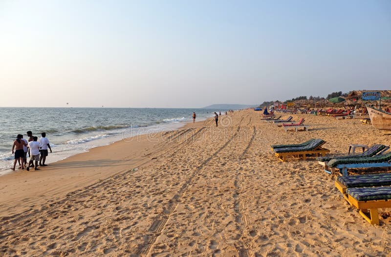 Candolim Beach, Goa, India editorial photography. Image of destination ...
