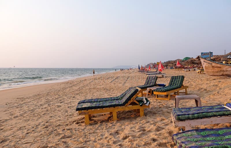 Candolim Beach, Goa, India editorial stock photo. Image of beach ...