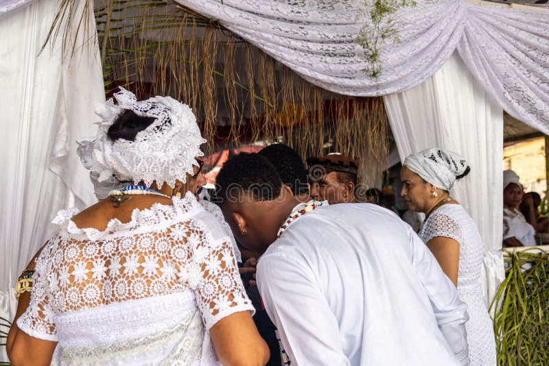 Candomble Members are Seen during a Religious Demonstration Editorial ...