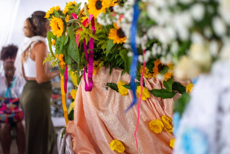 Candomble Members are Seen during a Religious Demonstration Editorial ...