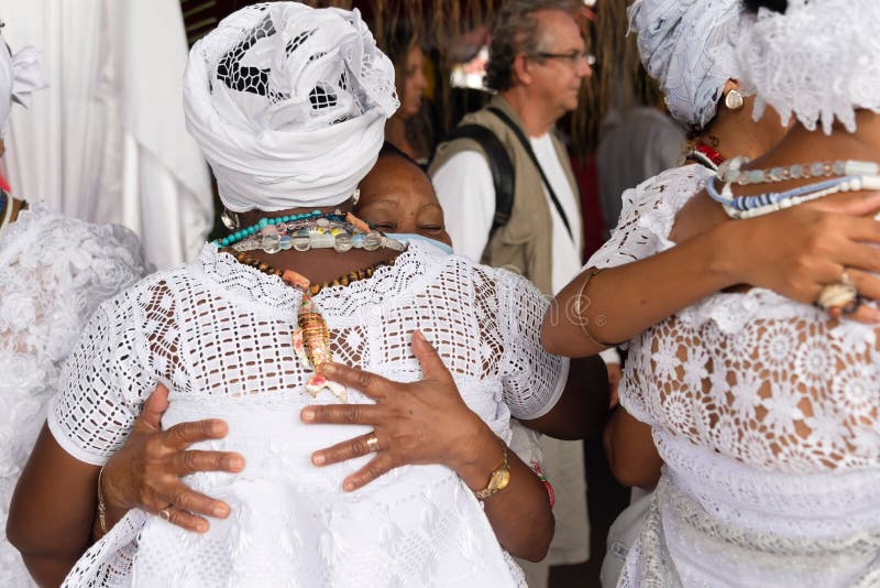 Candomble Members are Seen during a Religious Demonstration Editorial ...