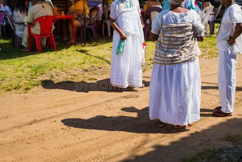 Candomble Members are Seen during a Religious Demonstration Editorial ...