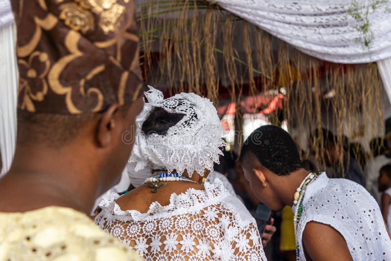 Candomble Members are Seen during a Religious Demonstration Editorial ...
