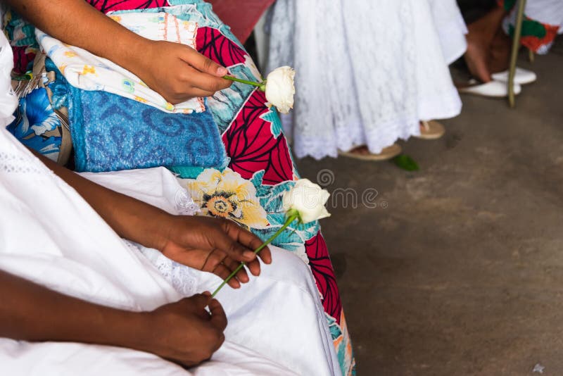 Candomble Members are Seen during a Religious Demonstration Editorial ...