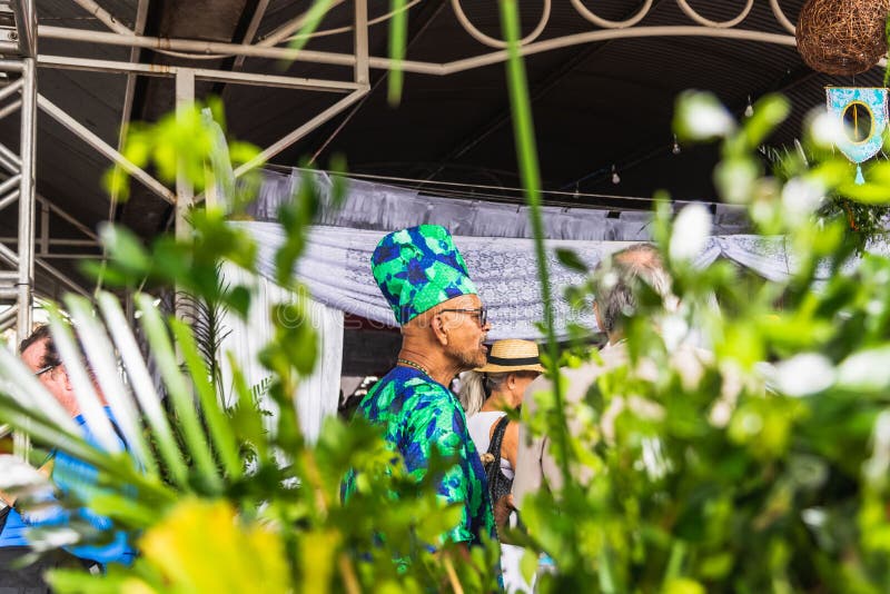 Candomble Members are Seen during a Religious Demonstration Editorial ...