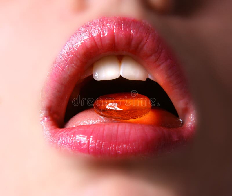 Candy stock image. Image of candy, lips, romance, passion - 2580821