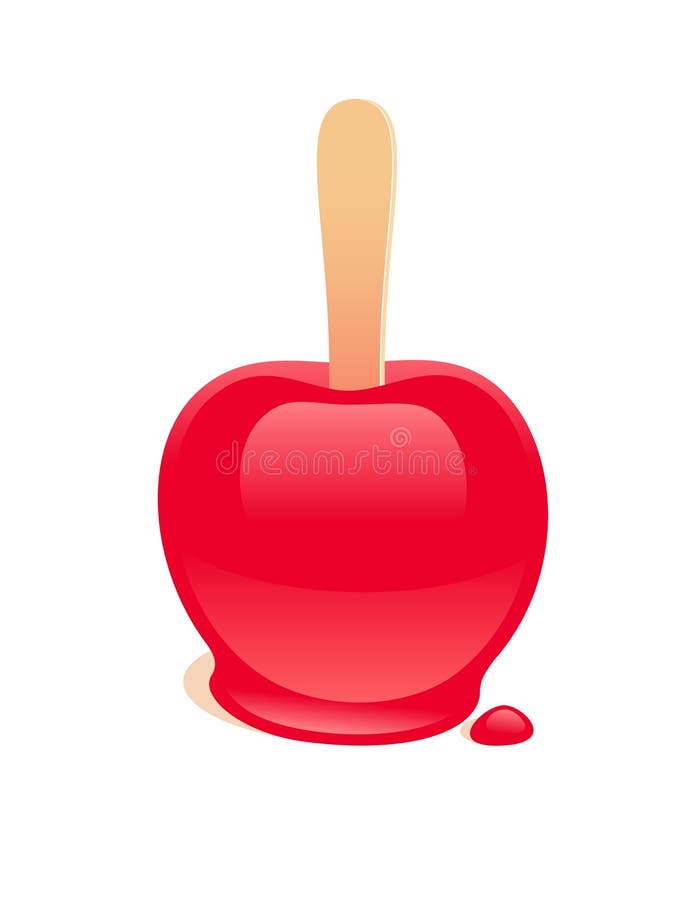 Candy apple illustration stock vector. Illustration of sketch - 6785854