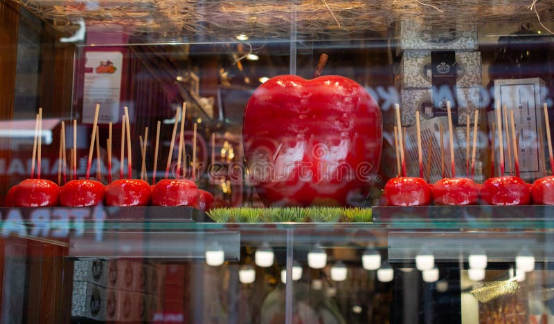 Candy Apples are Whole Apples Covered in a Sugar Candy Coating with a ...