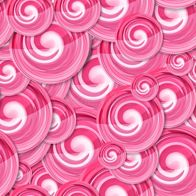 Pink Lollipop Background. Vector. Stock Illustration - Illustration of ...