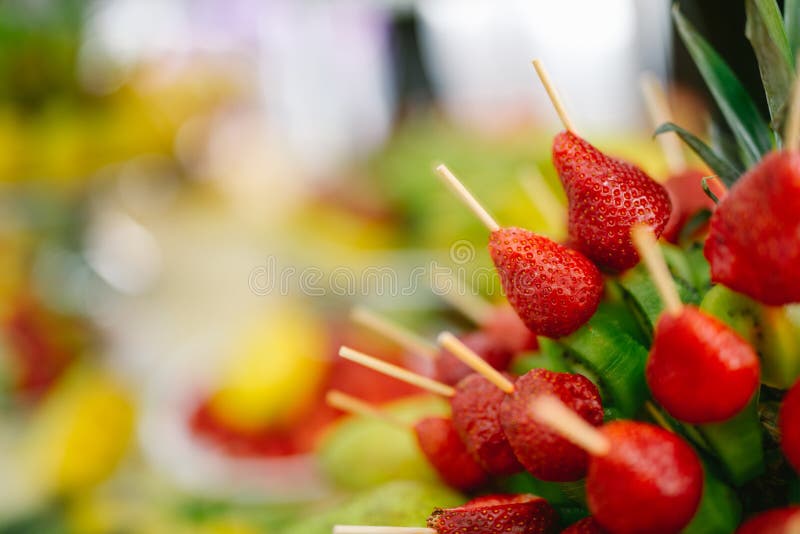 Candy bar with fruit stock image. Image of gourmet, birthday - 54340491