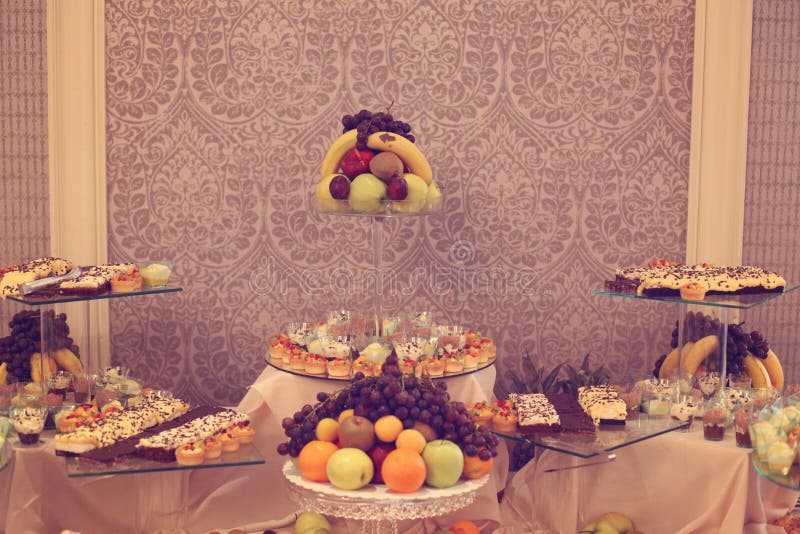 Candy Bar with Fruits and Sweets Stock Photo - Image of party, food ...