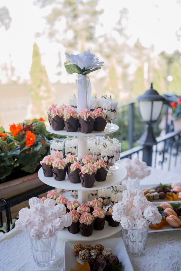 Candy Bar with Sweets at the Party Stock Image - Image of delicious ...